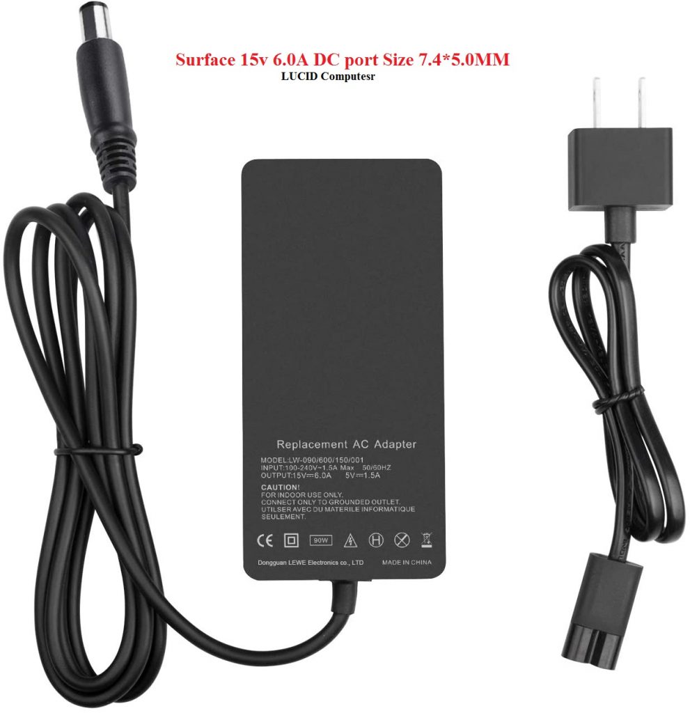 Genuine/Original 15V ~ 6A 90W DC port size 15v 6.0a 7.4*5.0MM Charger ...