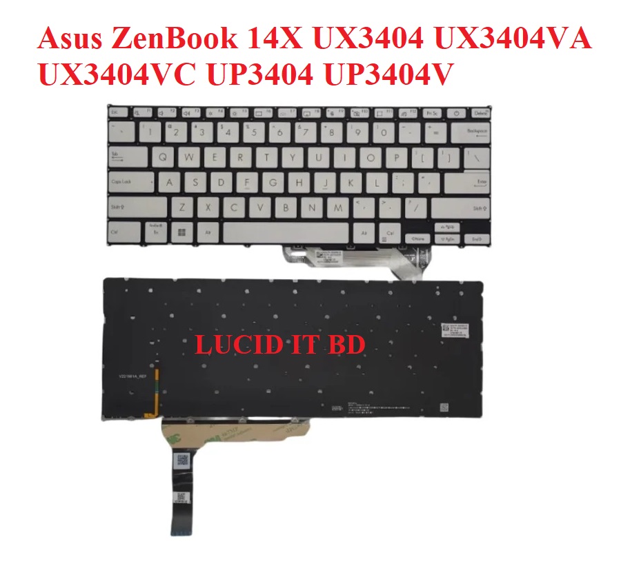 New Asus ZenBook 14X UX3404 UX3404VA UX3404VC UP3404 UP3404V Keyboard ...